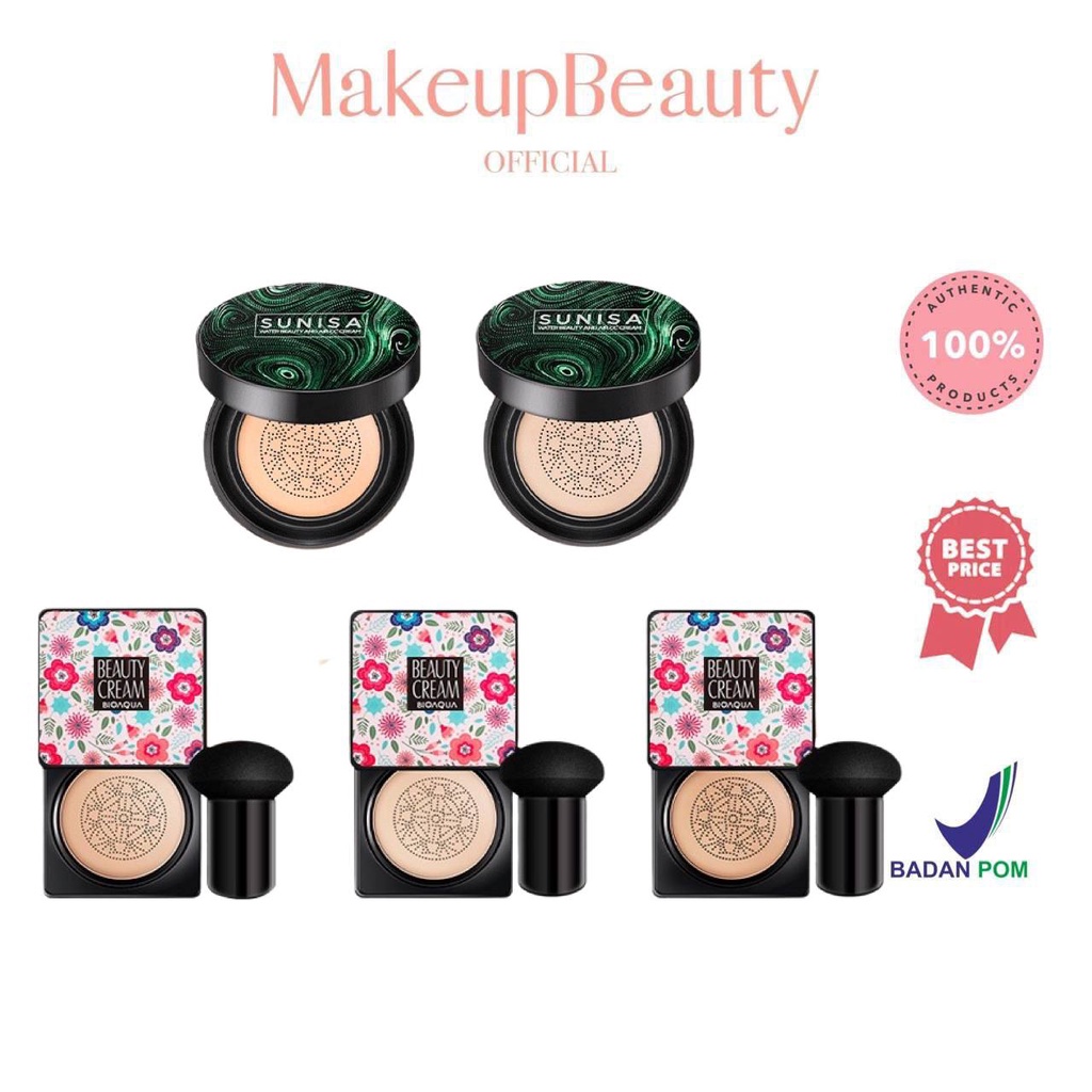Jual BIOAQUA x SUNISA Bedak Cushion Waterproof | BB Cushion Whitening ...