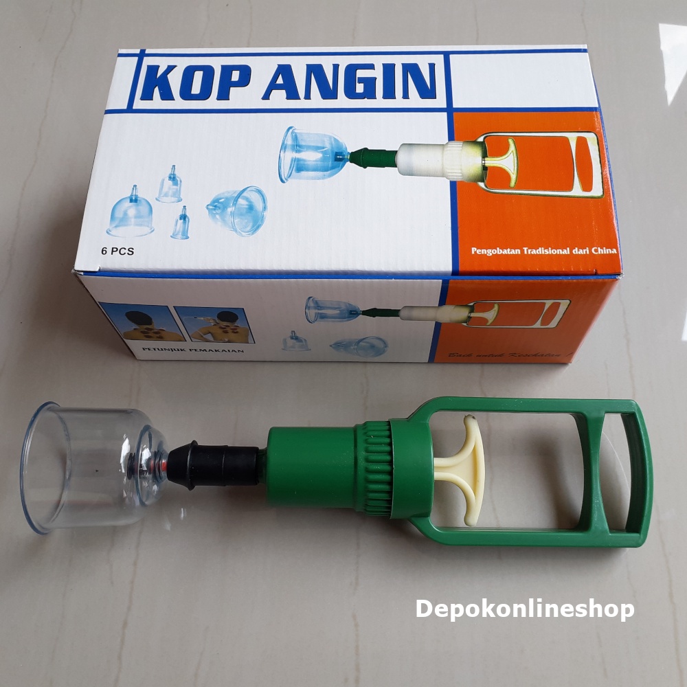 Jual Kop Angin Set Alat Bekam isi 6 Tabung Cop Alat Terapi Kesehatan Tradisional | Shopee Indonesia