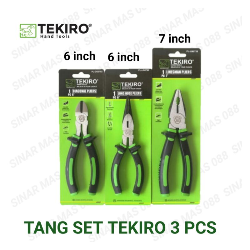 Jual PAKET TANG SET (3PCS) Tang Combinasi / Tang potong / tang lancip ...
