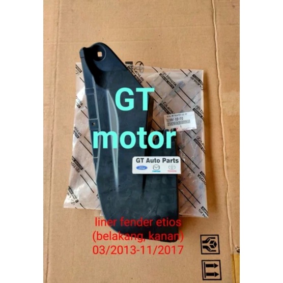 Jual 52591-0D170 Seal Rear Bumper Right Side Plastik Liner Inner Fender ...