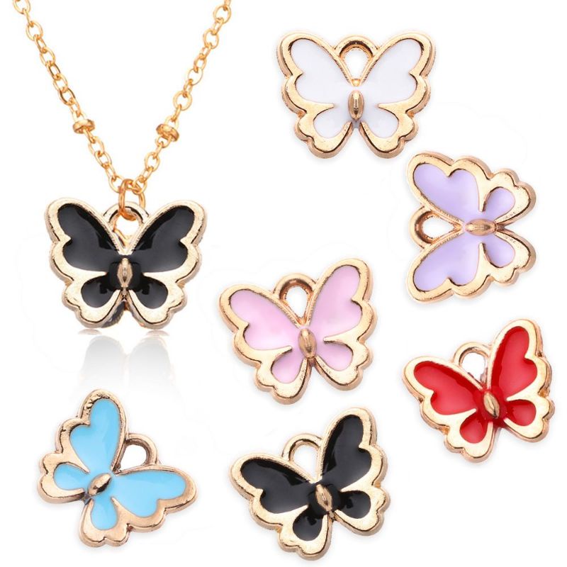 Jual (5pcs) Charm Bandul Liontin Kalung Gelang Kupu Kupu Butterfly ...