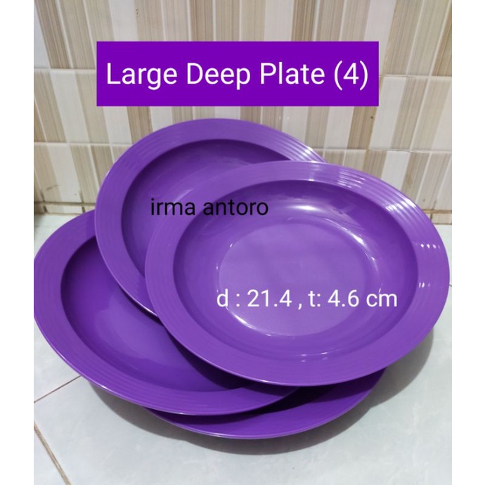 Jual LARGE DEEP PLATE /PIRING TUPPERWARE | Shopee Indonesia