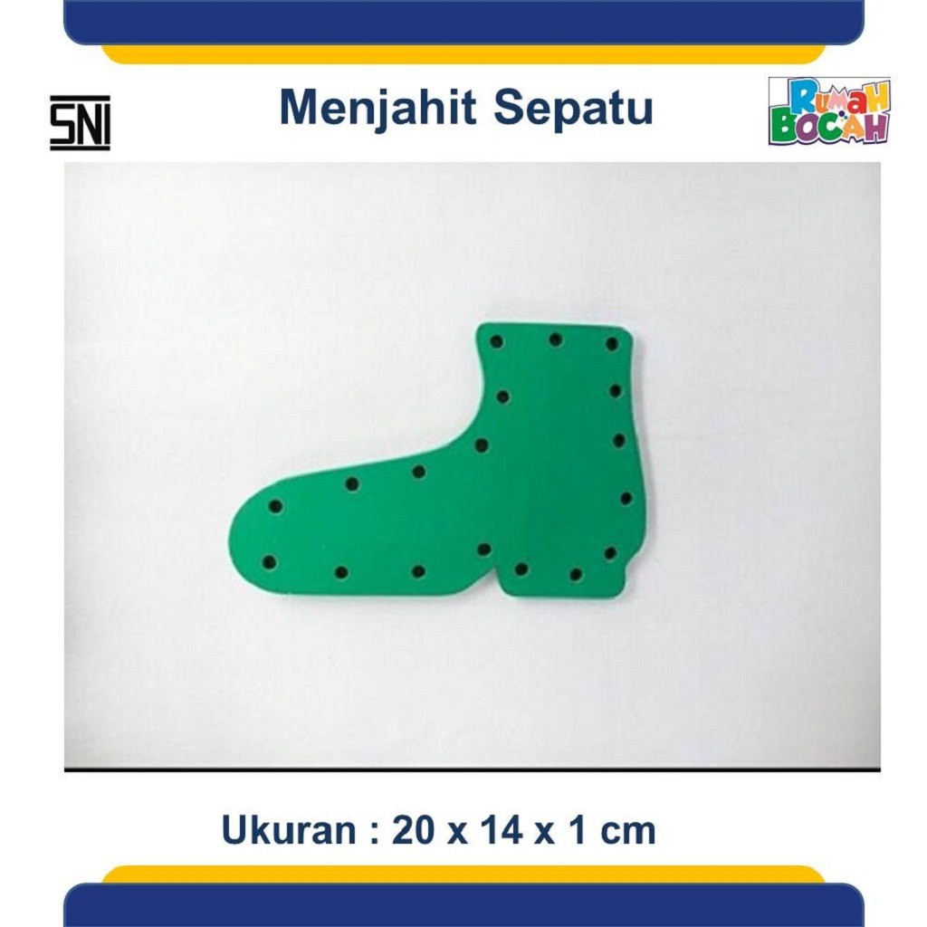 Jual Mainan Edukasi Edukatif Anak Papan Jahit Sepatu Alat Peraga ...