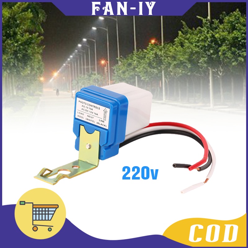 Jual Fotocell Sensor Cahaya Photocell Sensor 220V 10A Otomatis On Off ...