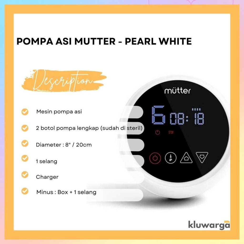 Jual Pompa Asi Mutter - Pearl White | Shopee Indonesia