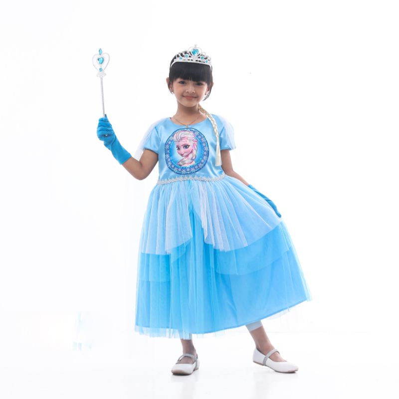 Jual Gaun frozen anak, Dress Frozen anak, Baju pesta anak Frozen, Gaun ...