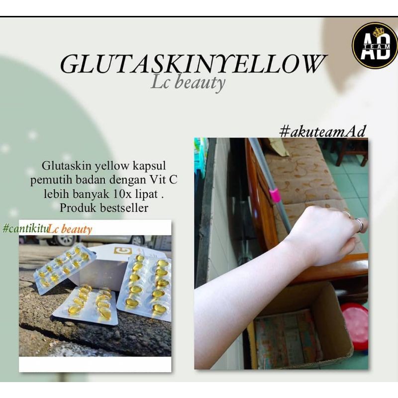 Jual BEST PRODUCT [ 100% ORIGINAL ] GLUTASKIN YELLOW 1 Tablet | Shopee ...