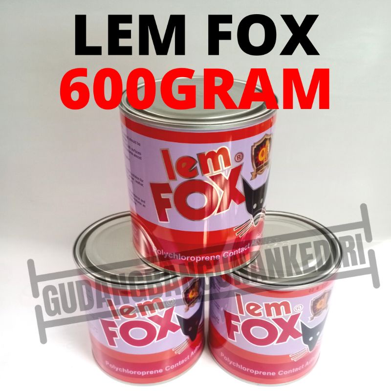 Jual Lem Fox kuning 600 | lem sepatu lem | fox 600gram | lem fox 600gr ...