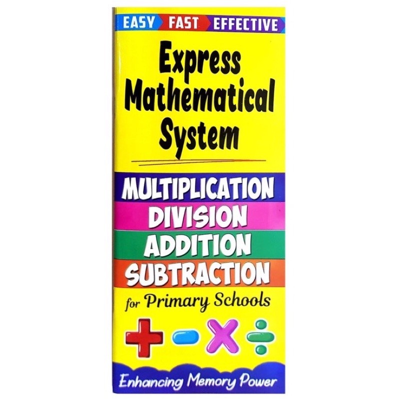 Jual Express Mathematical System Multiplication Division Addition Subtraction Book Shopee