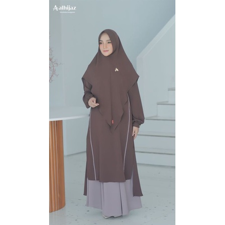 Jual Shafa Dress by Alhijaz ( SET KHIMAR) | Shopee Indonesia