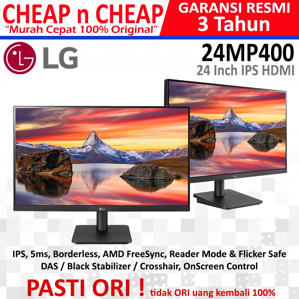 Jual LG 24MR400 IPS HDMI VGA - Monitor 24 Inch 24MP400 | Shopee Indonesia