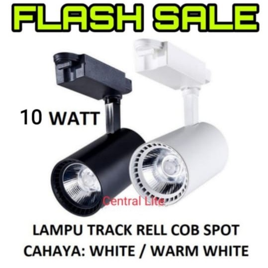 Jual LAMPU LED RELL TRACK LIGHT 10 WATT/LAMPU TRACK 10W SPOTLIGHT ...