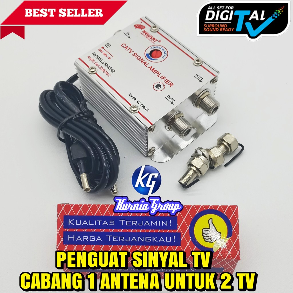 Jual [NEW] Penguat Sinyal TV UHF / Catv Signal Amplifier DIGITAL ...