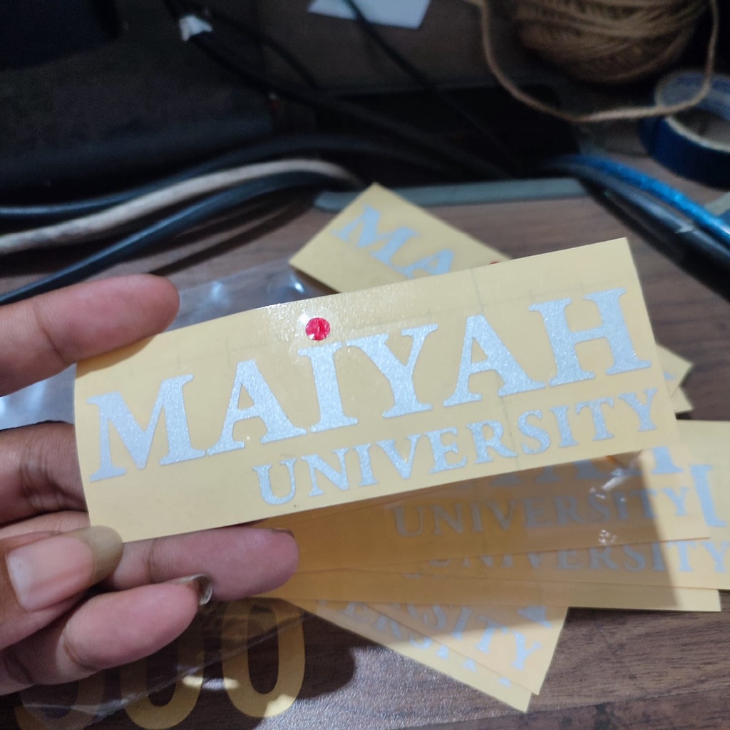 Jual Stiker maiyah university cutting murah tanpa minimal pembelian ...