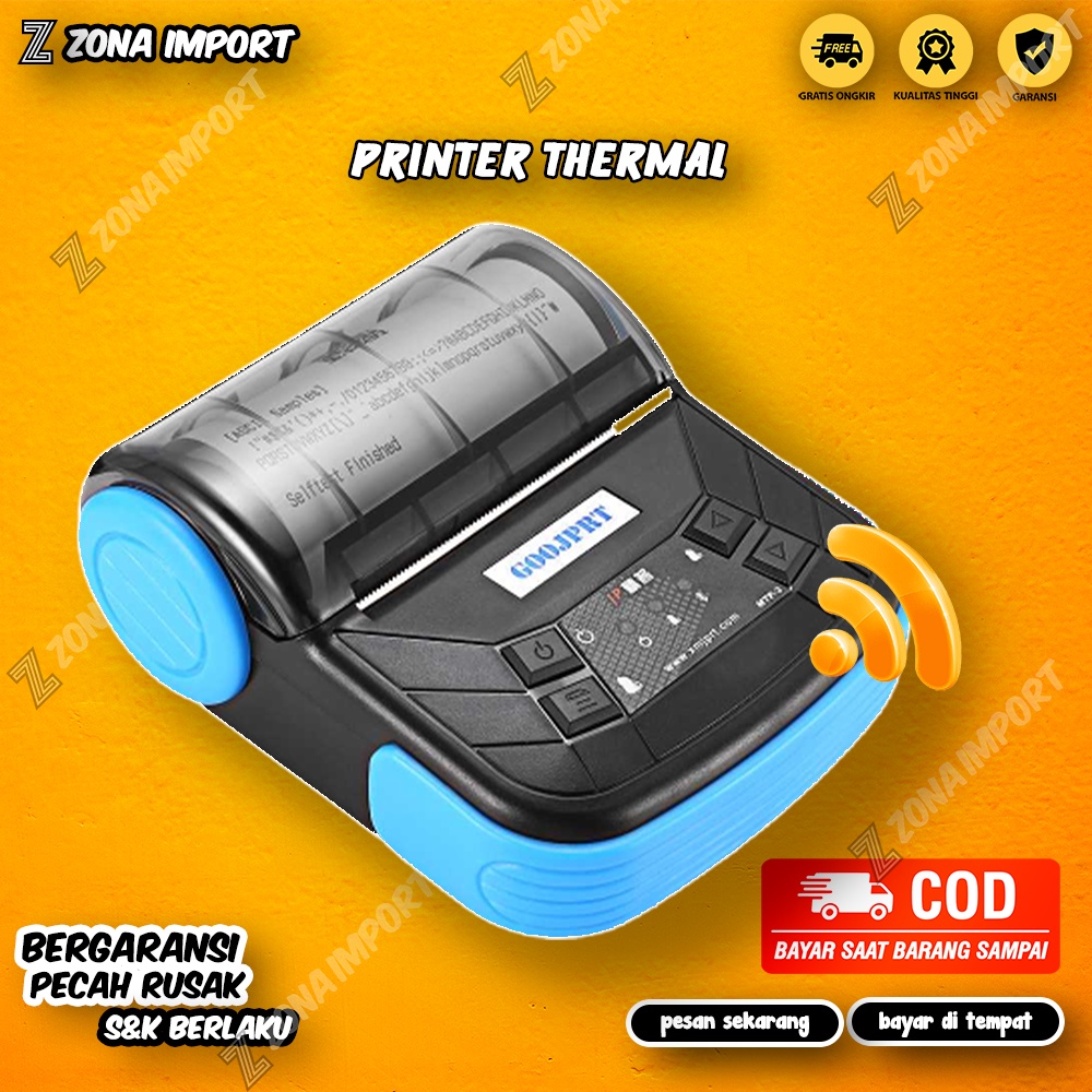 Jual Printer Nota Mini Portable Bluetooth Thermal Receipt Printer Cetak Nota Pembayaran Kwitansi ...