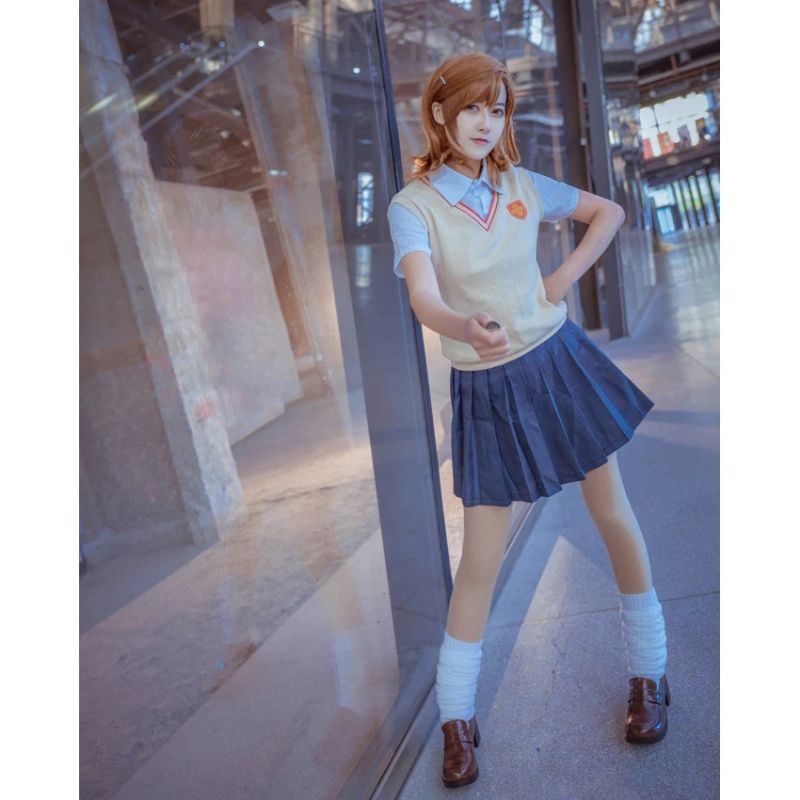 Jual Costume Cosplay Misaka Mikoto To Aru Kagaku no Railgun | Shopee ...