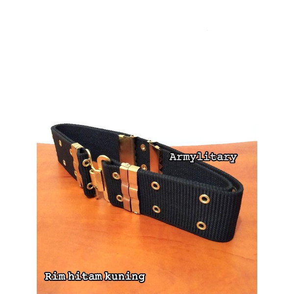 Jual KOPEL PDL RIM HITAM LUBANG KUNING TNI POLRI | Shopee Indonesia