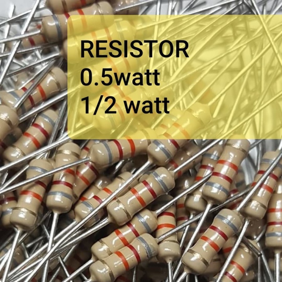 Jual RESISTOR 1/2 Watt 0.5Watt 1K 1K2 1K5 1K8 1 1R2 1R5 1R8 100K 100 ...