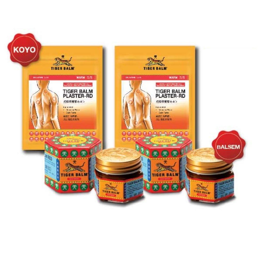 Jual Tiger Balm 2 Balsem Merah & 2 Plaster Warm | Shopee Indonesia