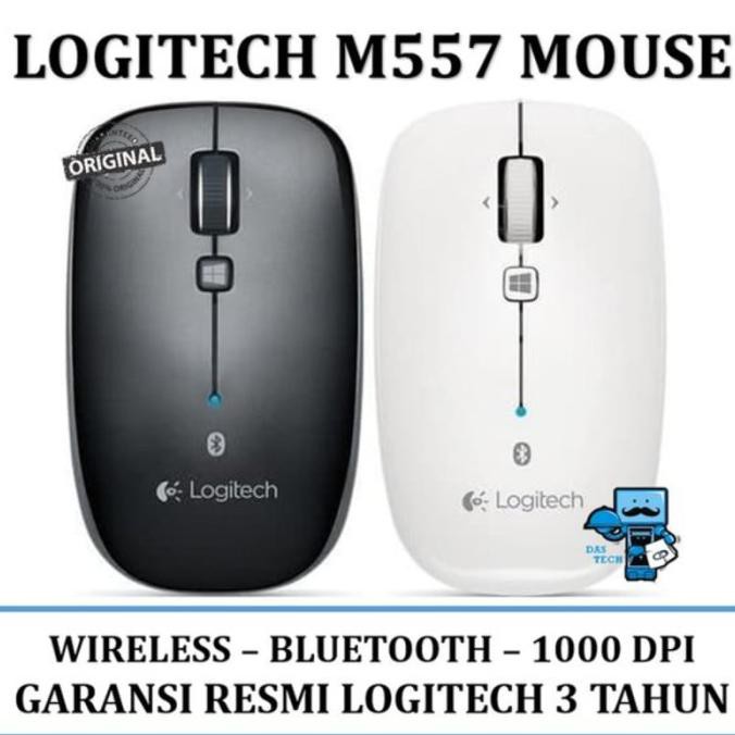 Jual Mouse Bluetooth Logitech M557 Wireless Optical & 40 Darkgray Gheaaa.Kmart | Shopee Indonesia