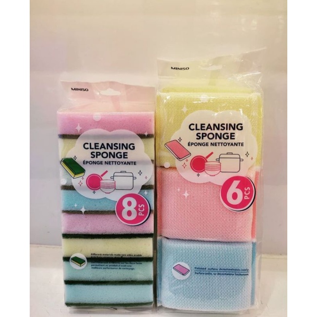 Jual MINISO CLEANSING SPONGE/SPONS CUCI PIRING | Shopee Indonesia
