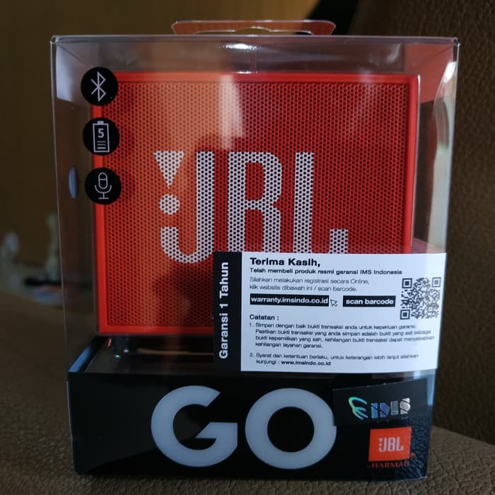 Jual JBL GO Red Original Garansi Resmi IMS Indonesia 1 Tahun | Shopee ...