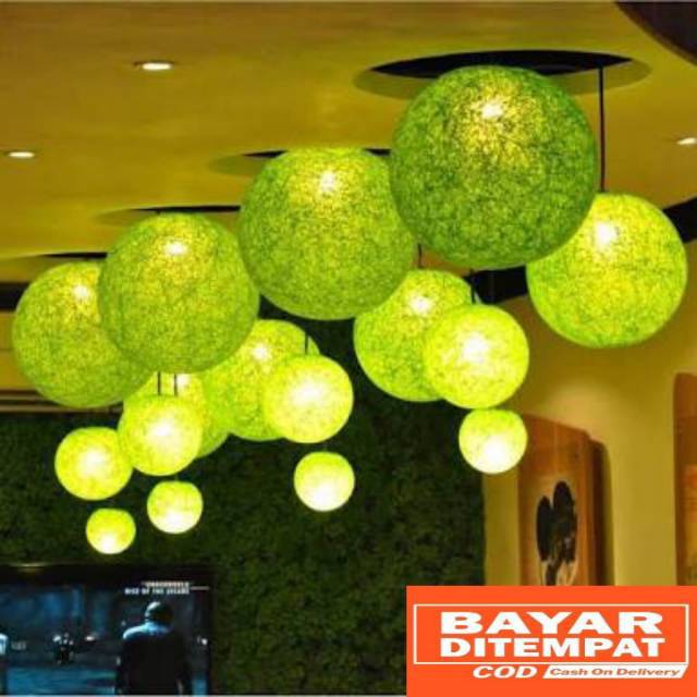 Jual [TERLARIS] 30CM LAMPION BENANG GANTUNG 30CM/LAMPU DEKORASI GANTUNG ...