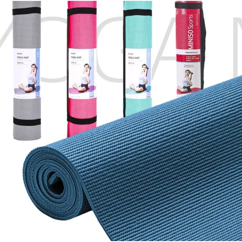 Jual MINISO YOGA MAT ORI 6mm warna hijau tosca | Shopee Indonesia
