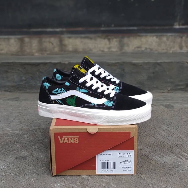 Jual Vans Old Skool Spongebob Aloha Blue | Shopee Indonesia