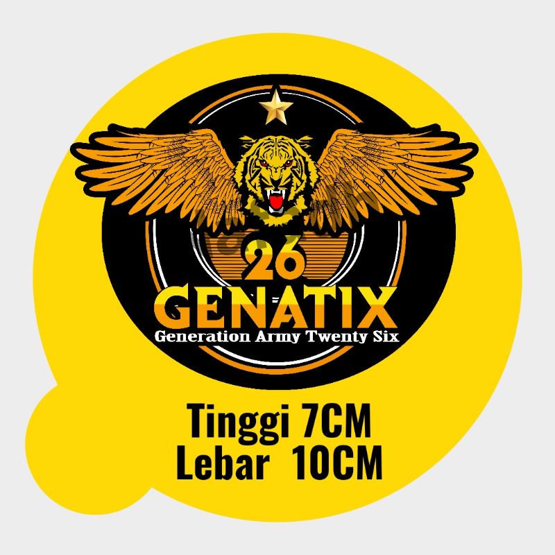 Jual Stiker Genatix,Stiker tentara angkatan 26,Stiker army,stiker tentara,stiker TNI AD,stiker ...