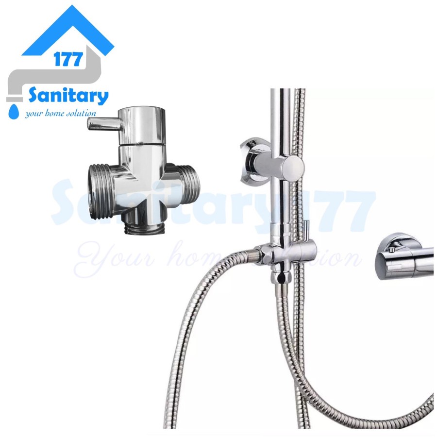 Jual sambungan tiang shower-Tee Kran Cabang T nepel fitting stainless ...