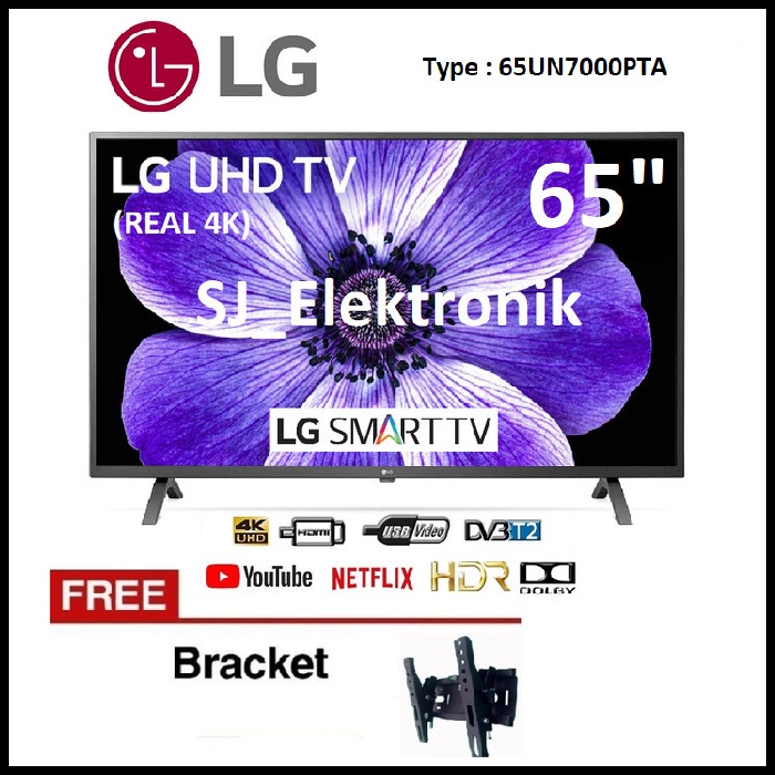 Jual (KHUSUS LUAR KOTA) Free Braket LED TV LG 65 Inch 65UN7000PTA - 65UN7000 Real 4K SmartTV ...