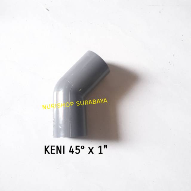 Jual Elbow 45 derajat 1" / knee/ keni / knie / kenie pvc AW 45 x 1"/ Elbow 1 inch x 45 derajat ...