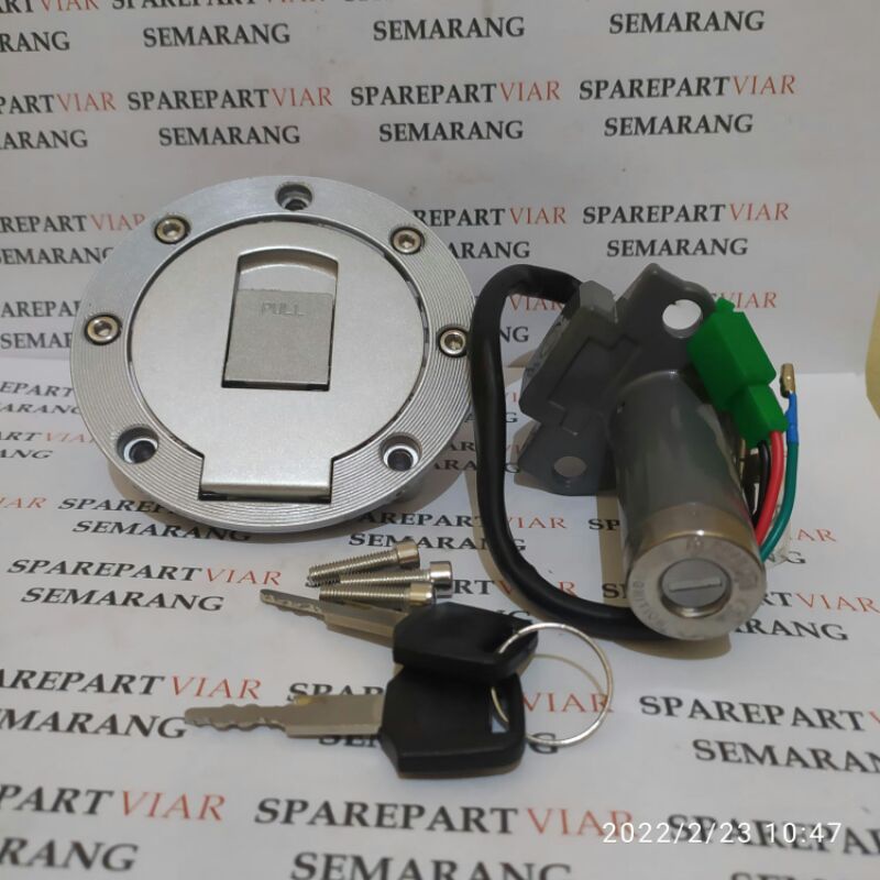 Jual Tutup tangki viar roda 3 tossa dll set kunci roda 3 konci kontak ...