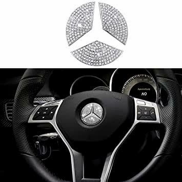 Jual STICKER DIAMOND STIR STEERING WHEEL STIKER LOGO MERCEDES BENZ CAR ...