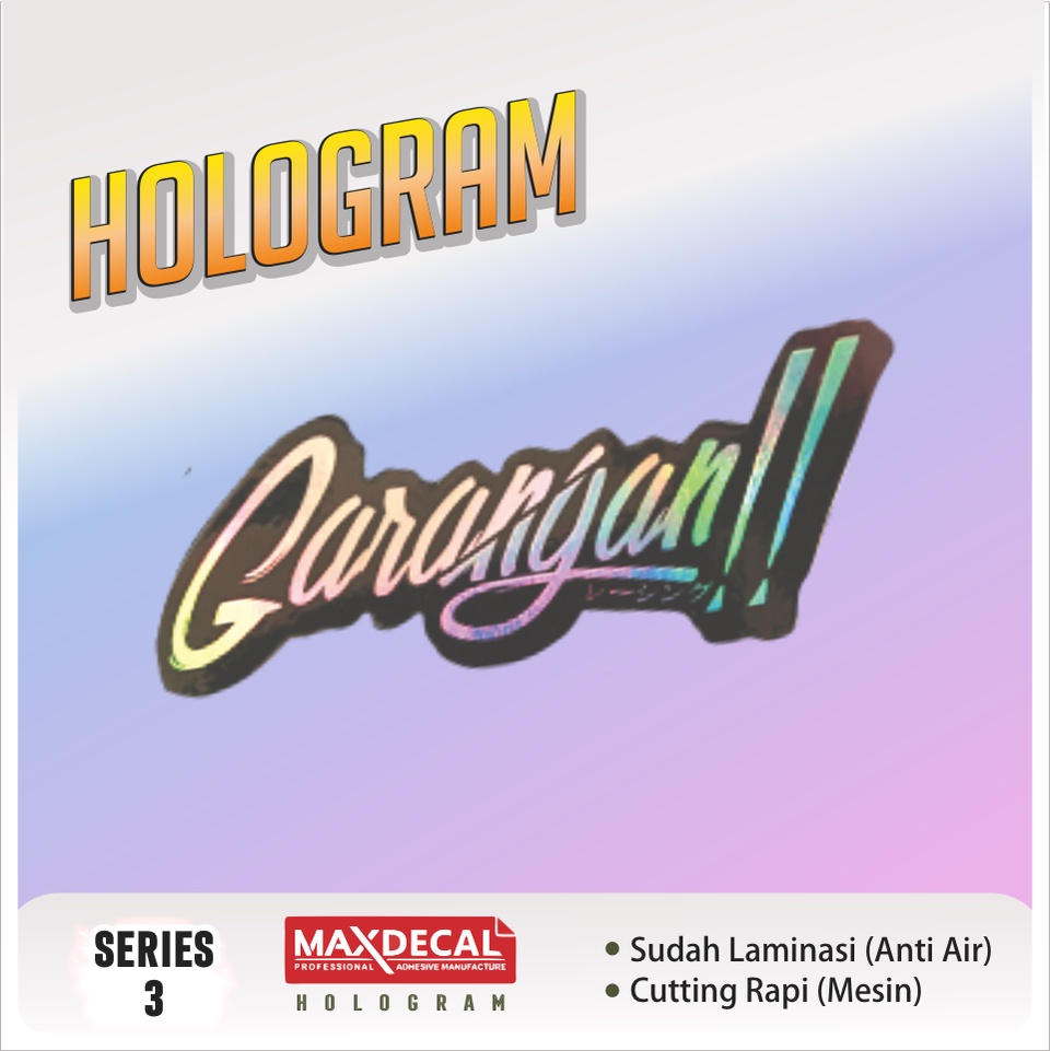 Jual STICKER HOLOGRAM SERIES 3 | STICKER RACING | STICKER PACK ...