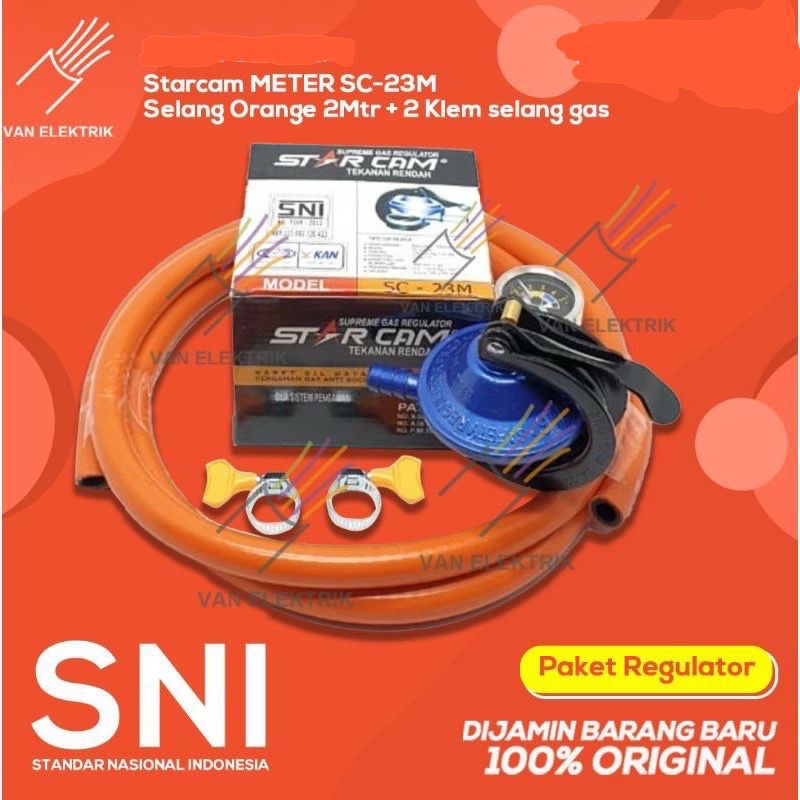Jual Starcam METER SC-T12RM BLACK + Selang Orange 2Mtr + 2 Klem selang ...