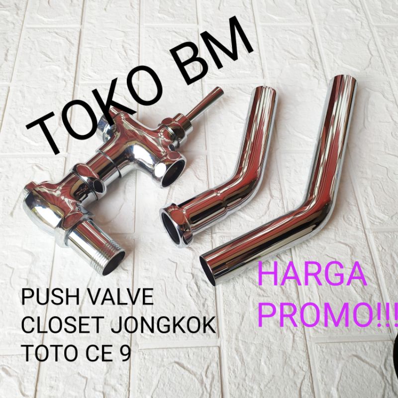 Jual flush valve closet jongkok Toto ce9/kran valve closet jongkok toto type ce9 | Shopee Indonesia