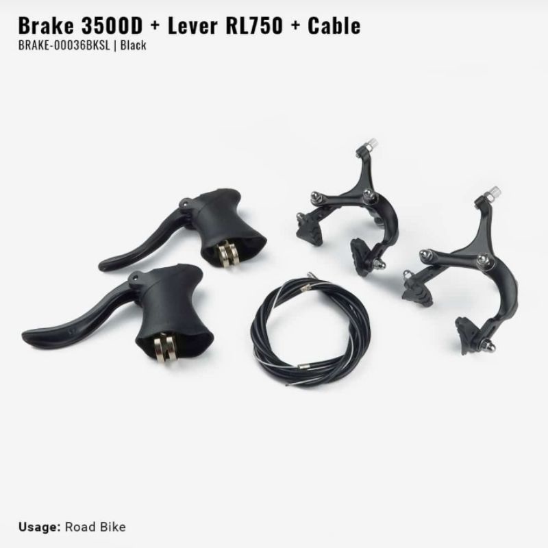 Jual Ubrake Brake Sepeda Balap Rim Brake Radius 3500D Brake Set Road ...