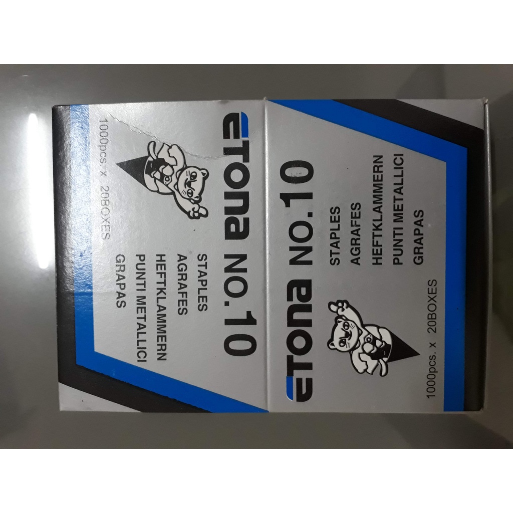 Jual isi refill staples etona no 10 stapler | Shopee Indonesia