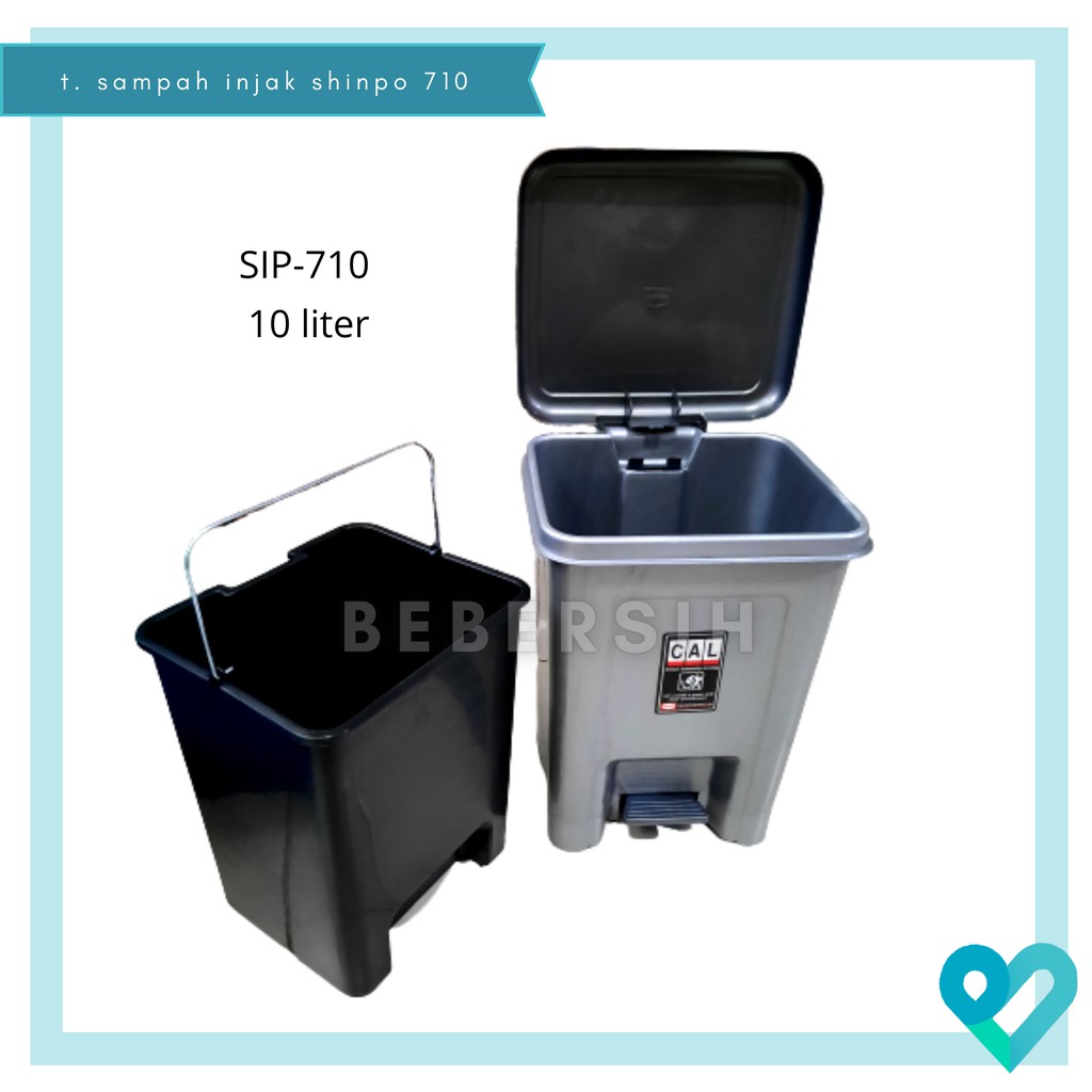 Jual Tempat Sampah Injak Shinpo SIP 710 / Tempat Sampah Medis Kotak 10 Liter | Shopee Indonesia