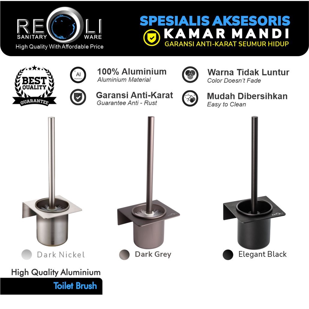 Jual REOLI Sikat Kloset Toilet Brush Aluminium 301 | Shopee Indonesia