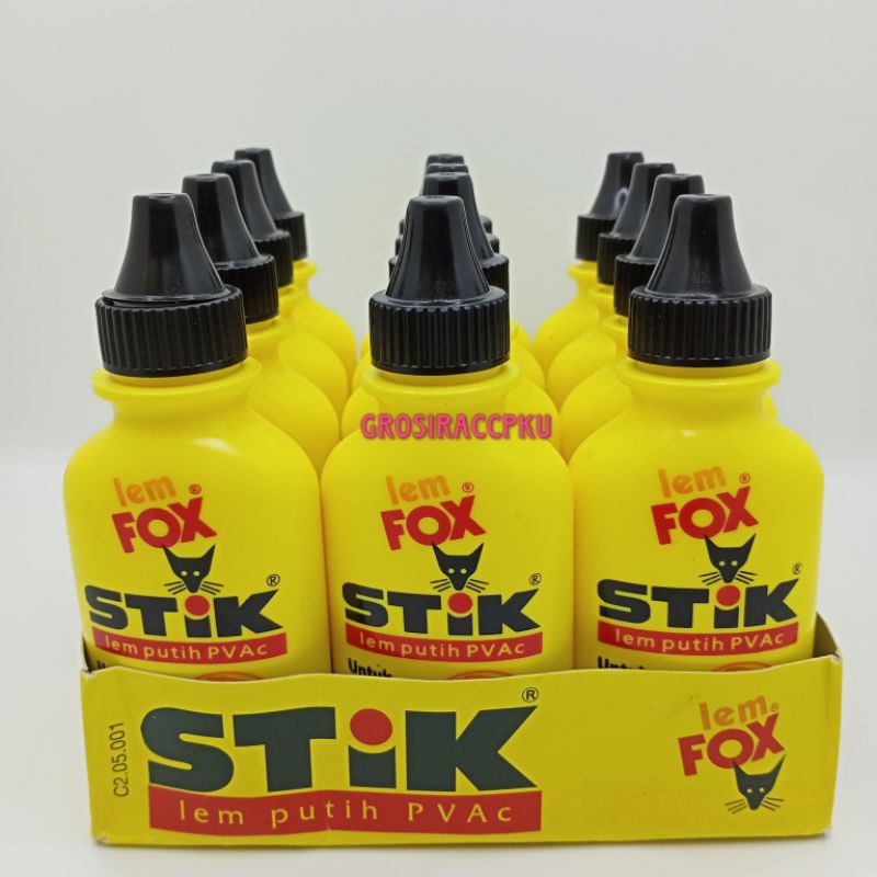 Jual LEM FOX STIK PVAC 60 Gram | Shopee Indonesia