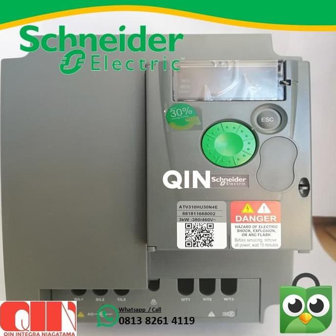 Jual Inverter Motor VSD schneider 3phase 380 VAC 3kw 4HP ATV310HU30N4E | Shopee Indonesia