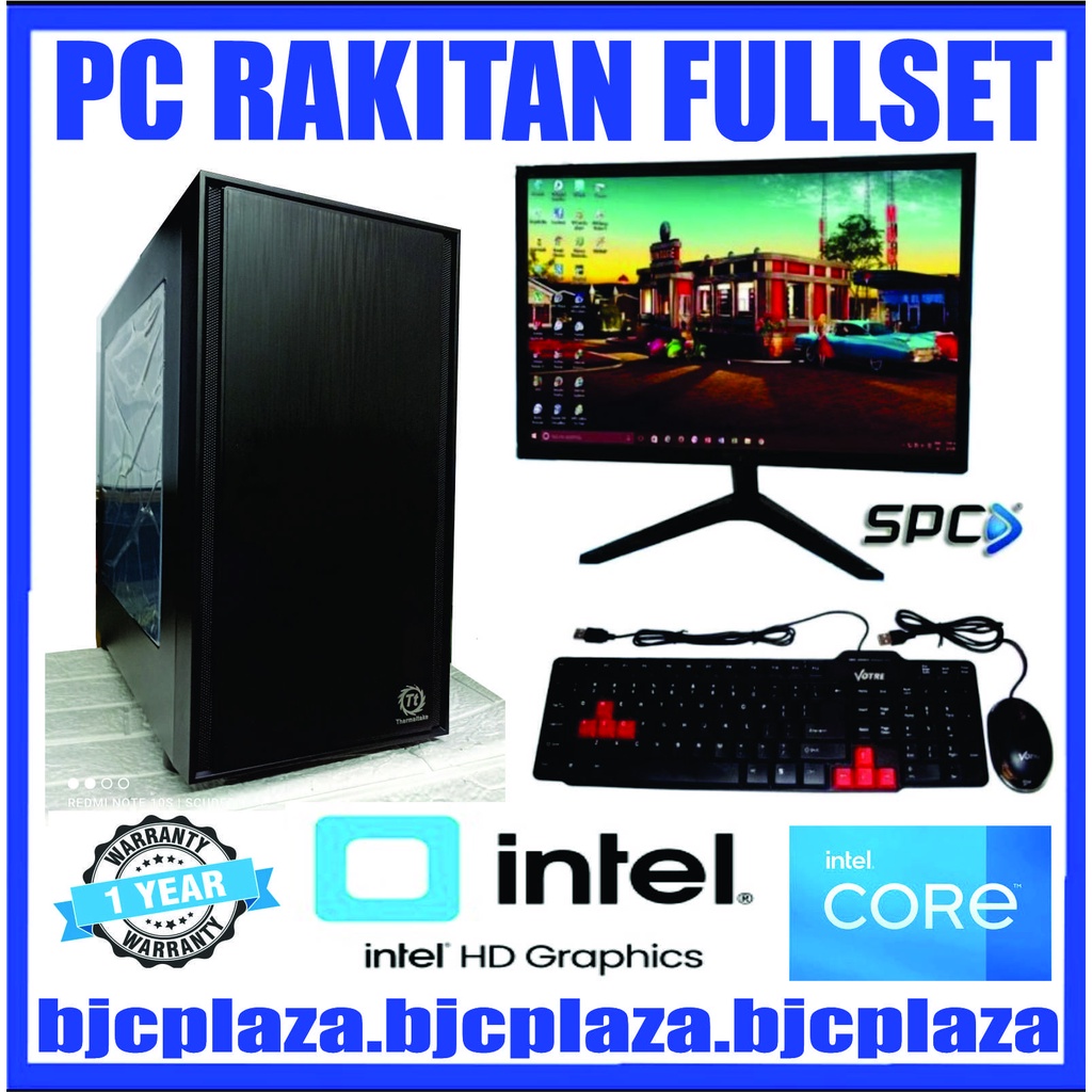 Jual PC RAKITAN INTEL CORE I5 / RAM 8GB / LED 19" / FULLSET - SIAP PAKAI | Shopee Indonesia