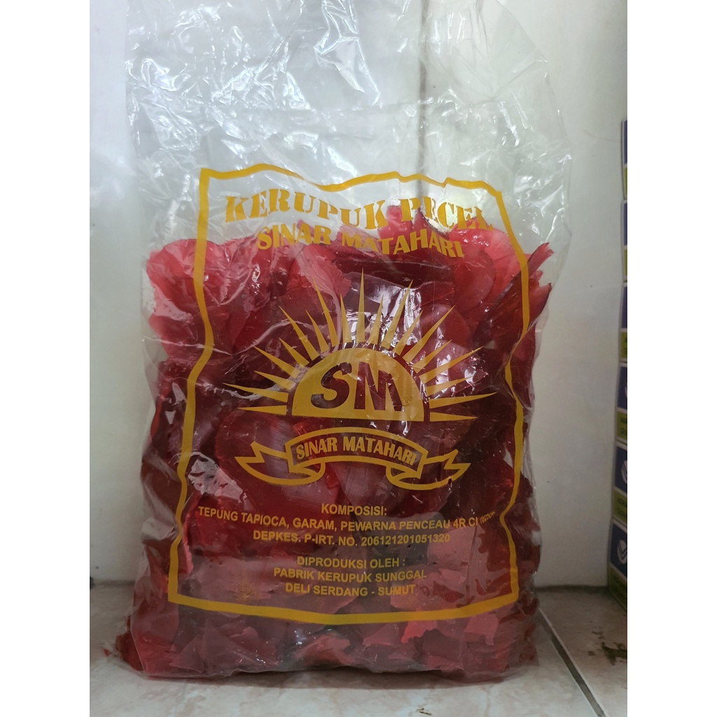 Jual KERUPUK MERAH MENTAH | KERUPUK PECEL | MEREK SINAR MATAHARI ... Jual KERUPUK MERAH MENTAH | KERUPUK PECEL | MEREK SINAR MATAHARI ...