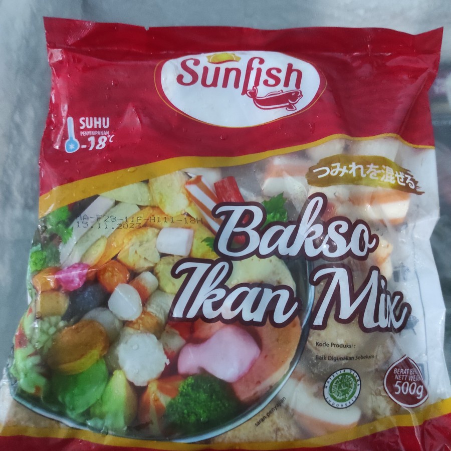 Jual SUNFISH BAKSO IKAN MIX 500 GR / BASO IKAN CAMPUR | Shopee Indonesia