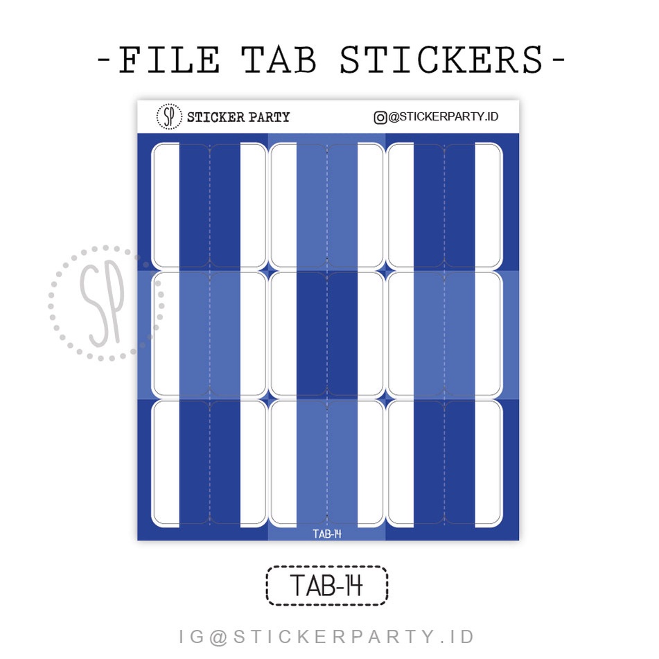 Jual Stiker Tab File Index Pembatas Buku Jurnal Agenda Warna Biru Tua ...