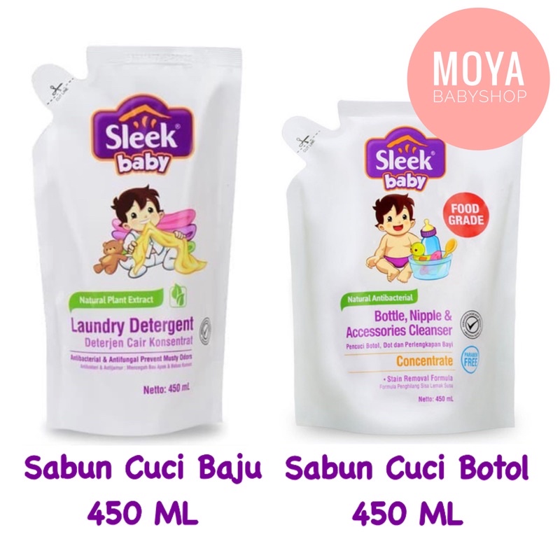Jual SLEEK BABY BOTTLE CLEANSER LAUNDRY DETERGENT REFILL - SABUN CUCI ...