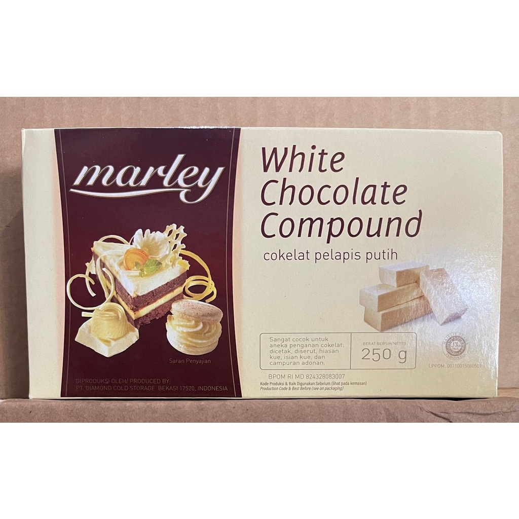 Jual Marley White Chocolate Compound - White Cokelat 250gr | Shopee ...